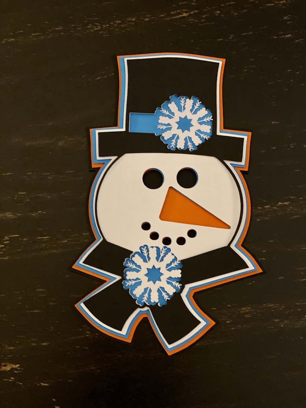Snowman 3D Layered Design for Kids Crafts