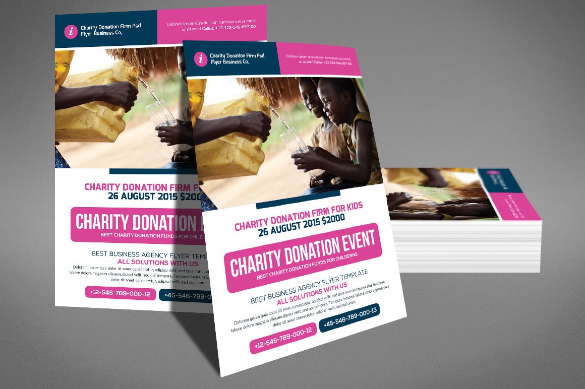 Charity Donation Flyer (63118) | Flyers | Design Bundles