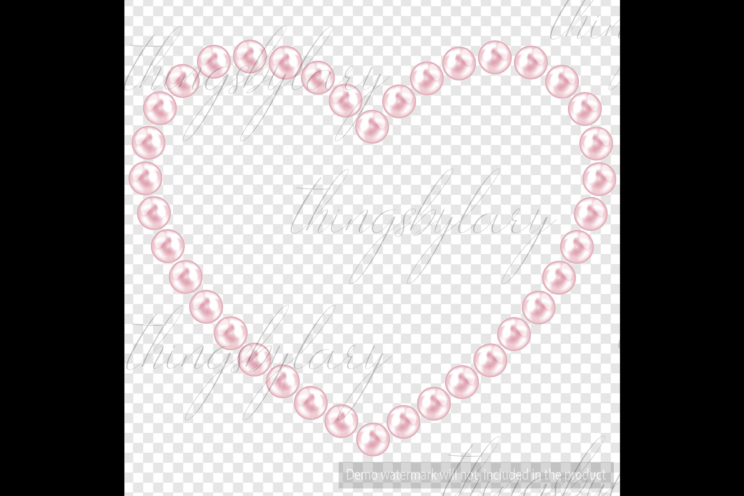 102 Pearl Heart Frame Clip Arts, Heart Frames, Pearl Frames (133686 ...