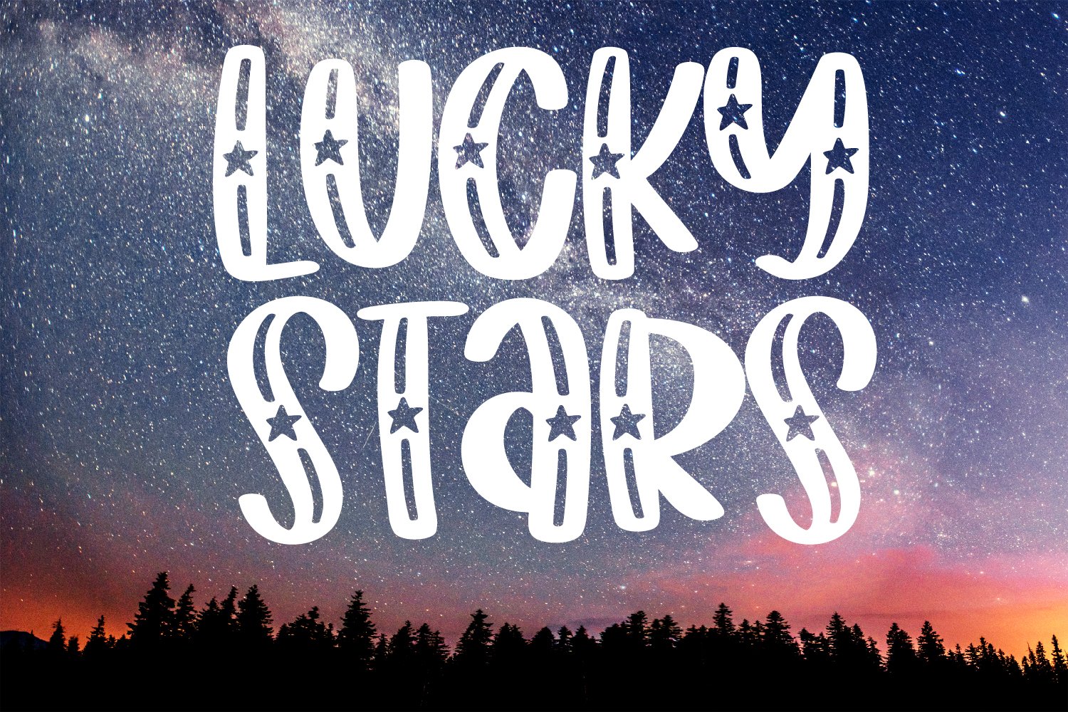 Starwish - A Shooting Star Font