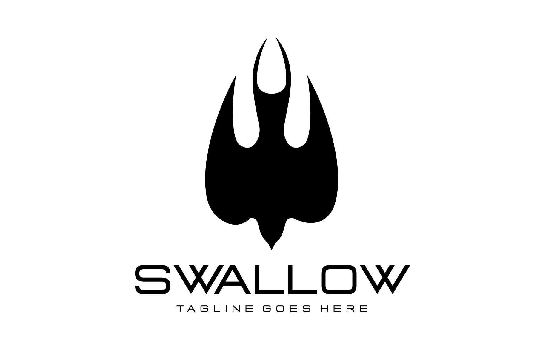 Black Swallow (662392) | Logos | Design Bundles