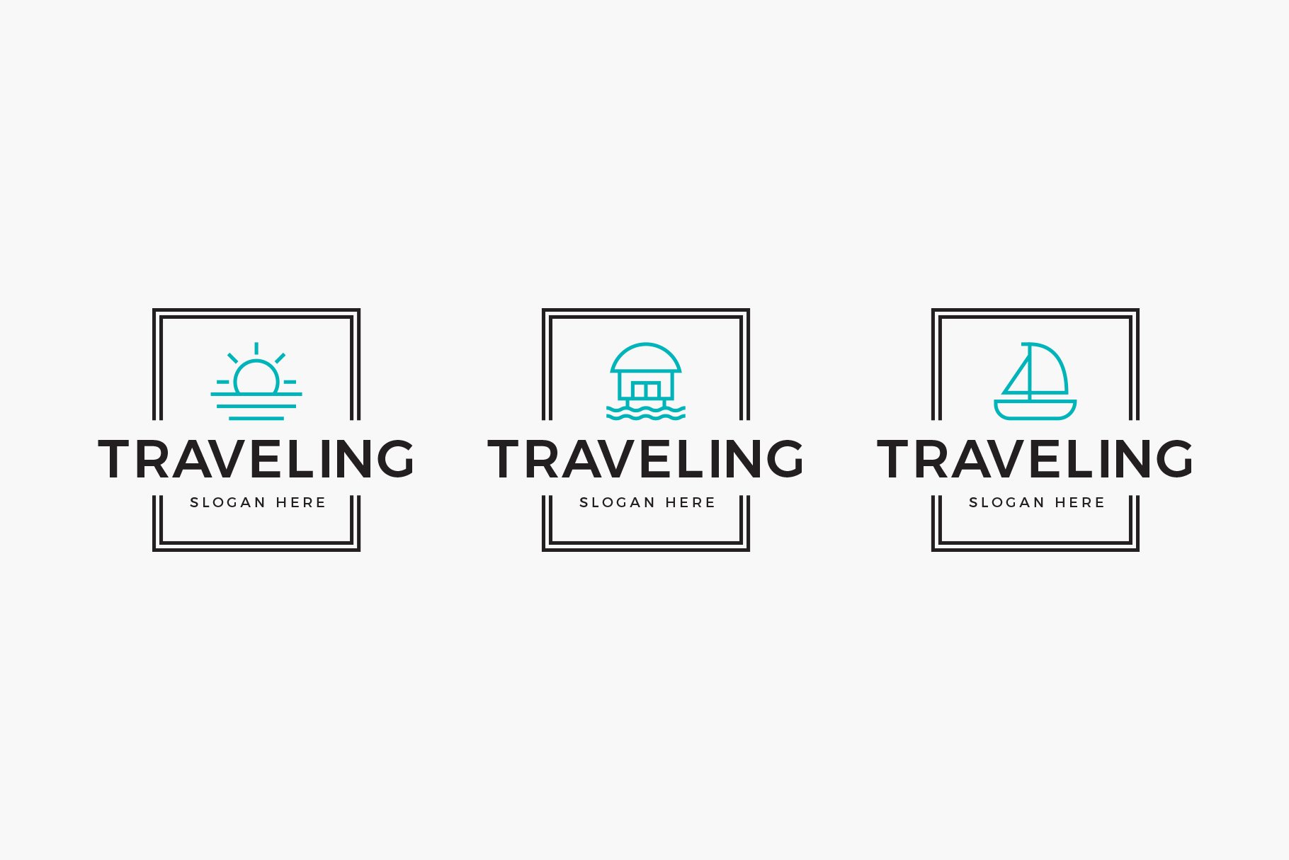 Traveling Minimalist Logo Templates