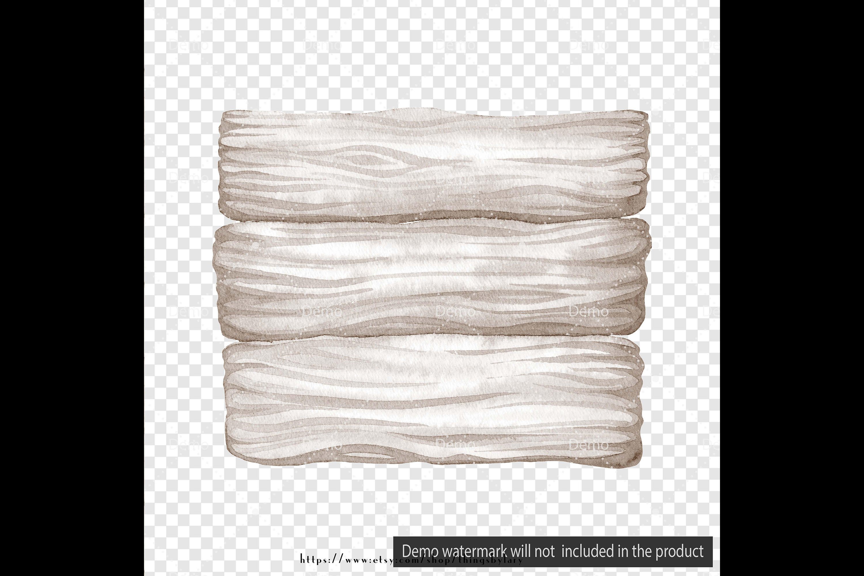 100 Watercolor Wooden Board Clip Arts, Wooden Shabby Chic (133651 ...