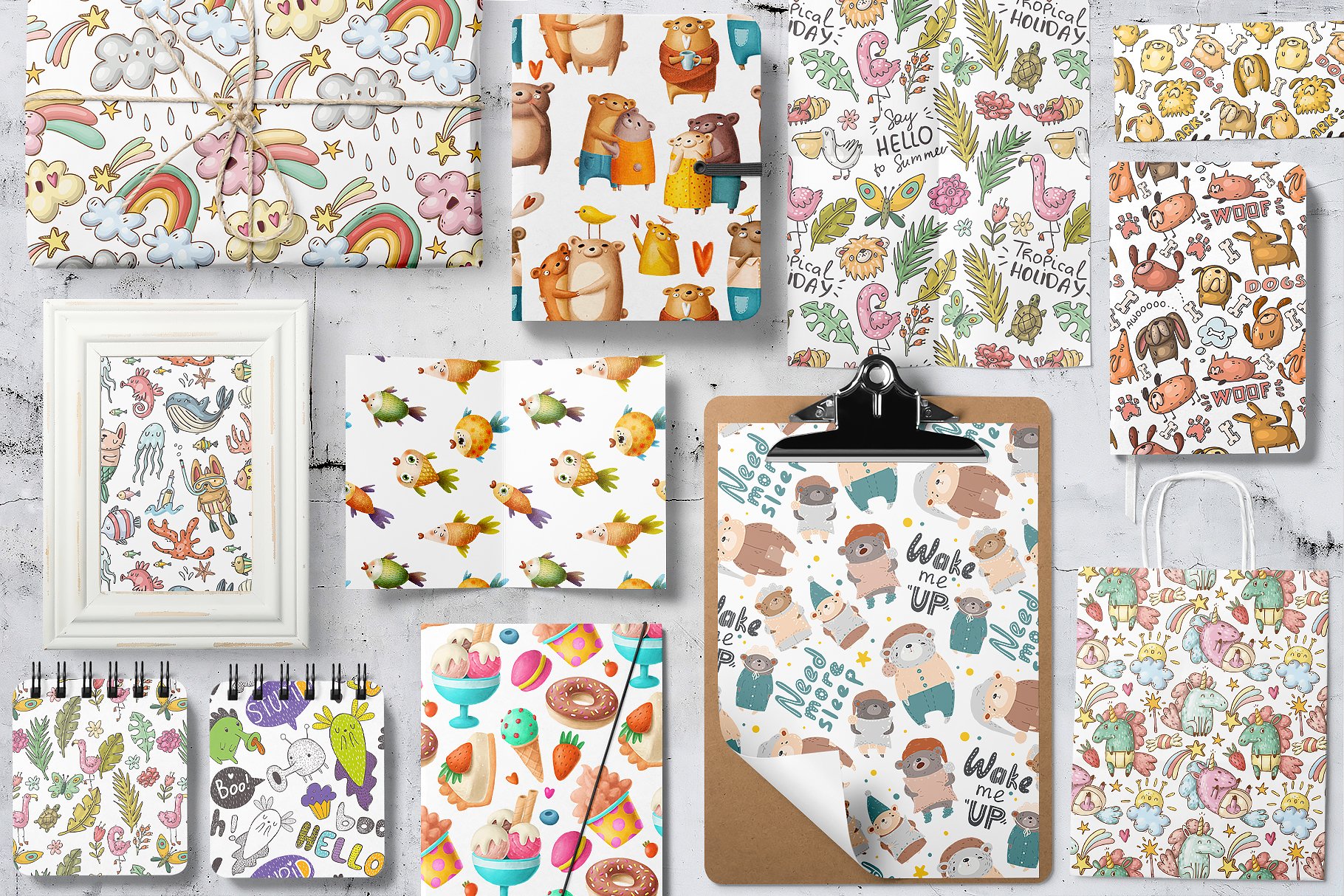 Entire shop patterns bundle (149719) | Patterns | Design Bundles
