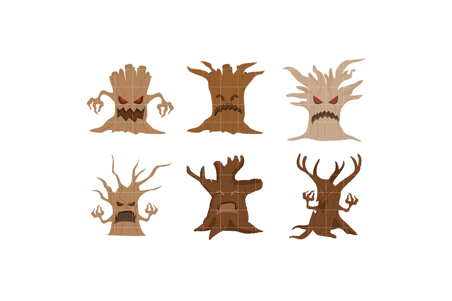 Scary Trees (1269180) | Illustrations | Design Bundles