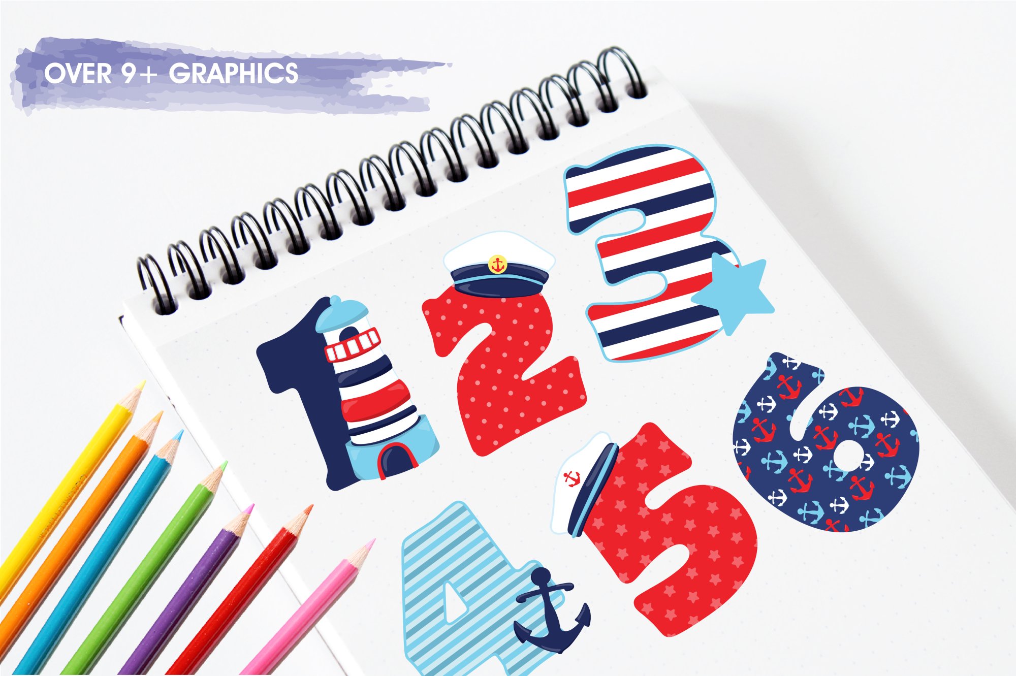 Nautical Numbers graphics and illustrations (14552) | Illustrations ...