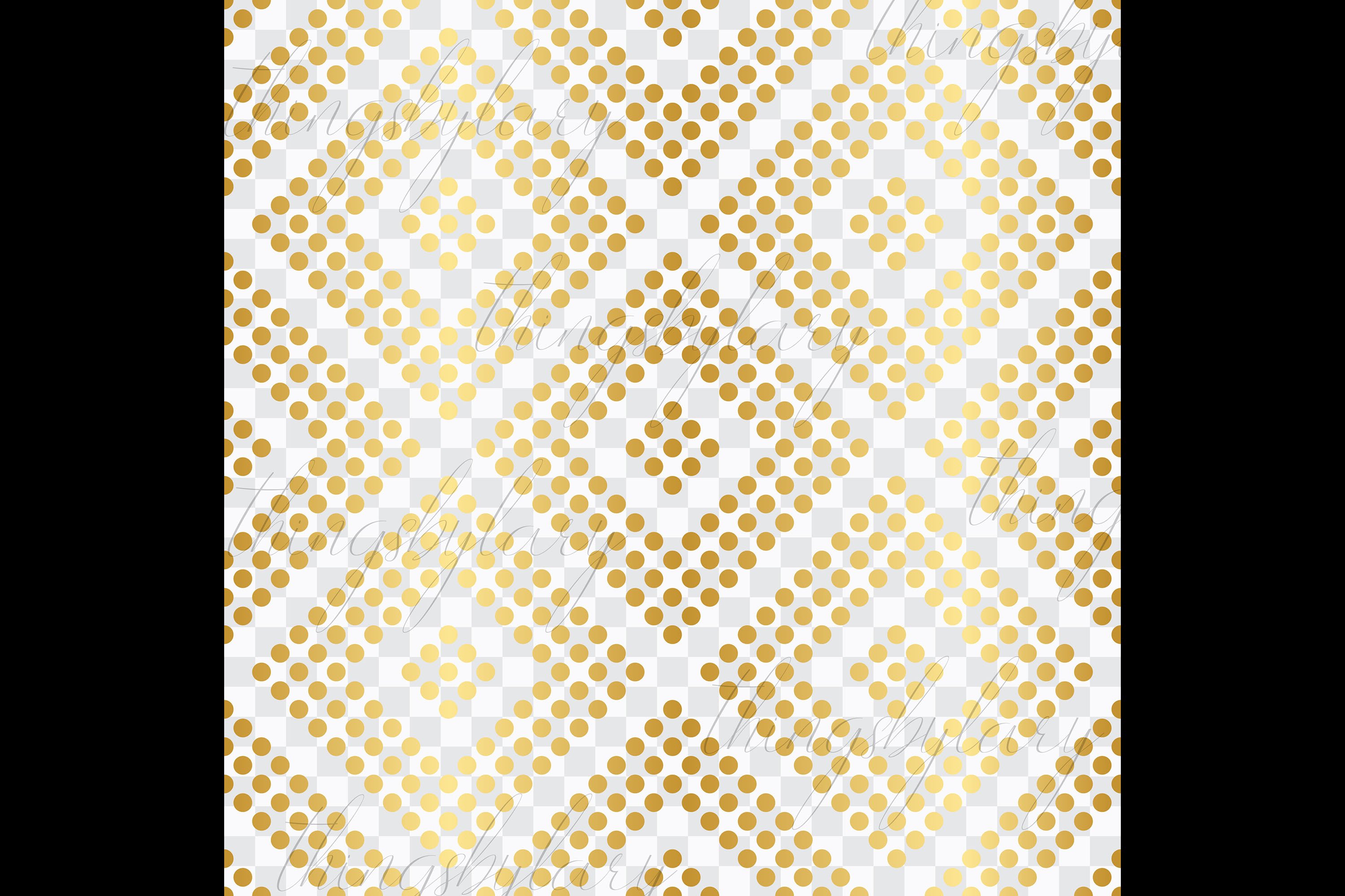 16 Seamless Gold Minimalist Dot Overlay Transparent Papers (135151 ...
