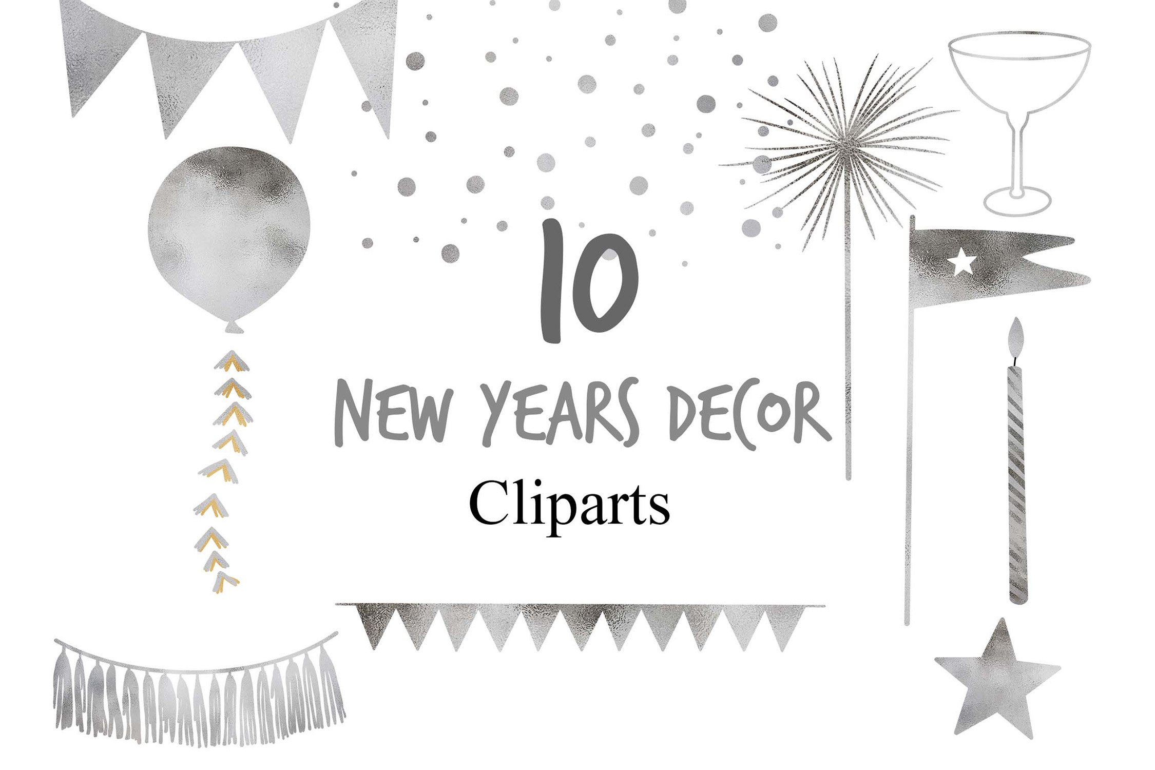 New Years Eve Clip Art Black And White