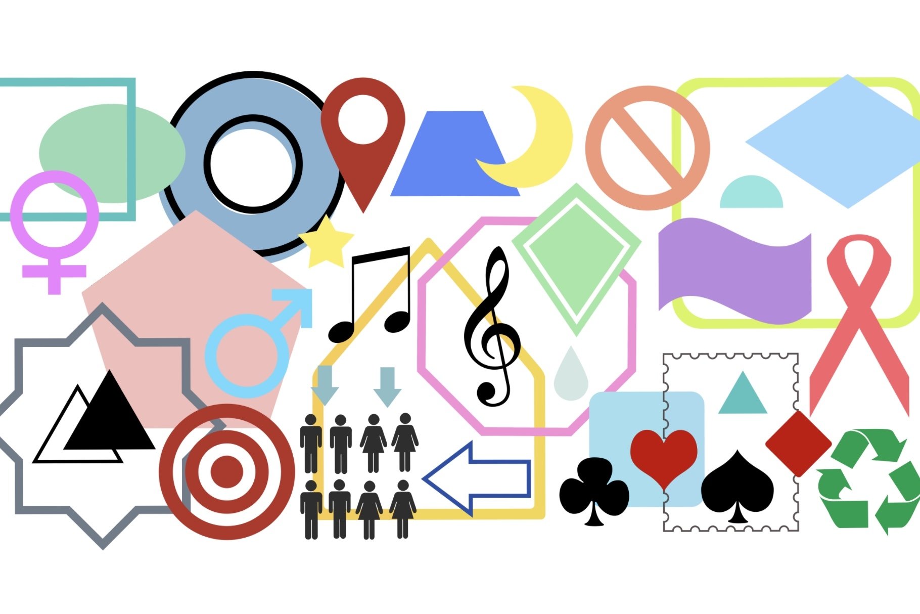 Procreate Stamps 81 Shape and Symbol Stamps (985702) | Procreate ...