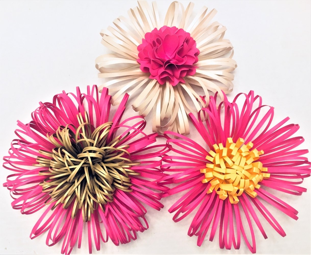 Paper Flower Fringe Centers Pack | Digital Cut | (653340) | Cut Files ...