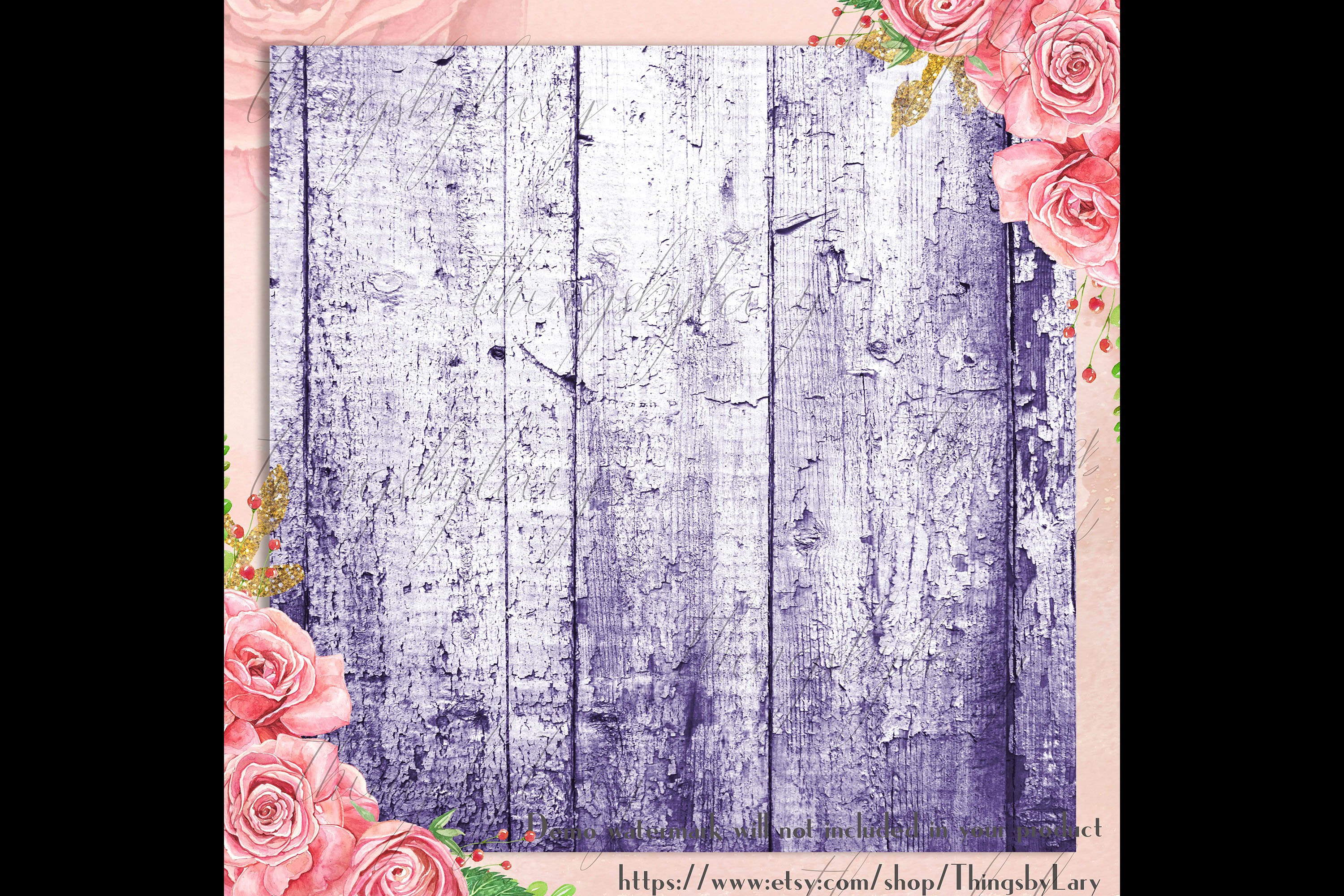 42 Ultra Violet Wood Texture Digital Papers, Barn Wood Paper (135798 ...