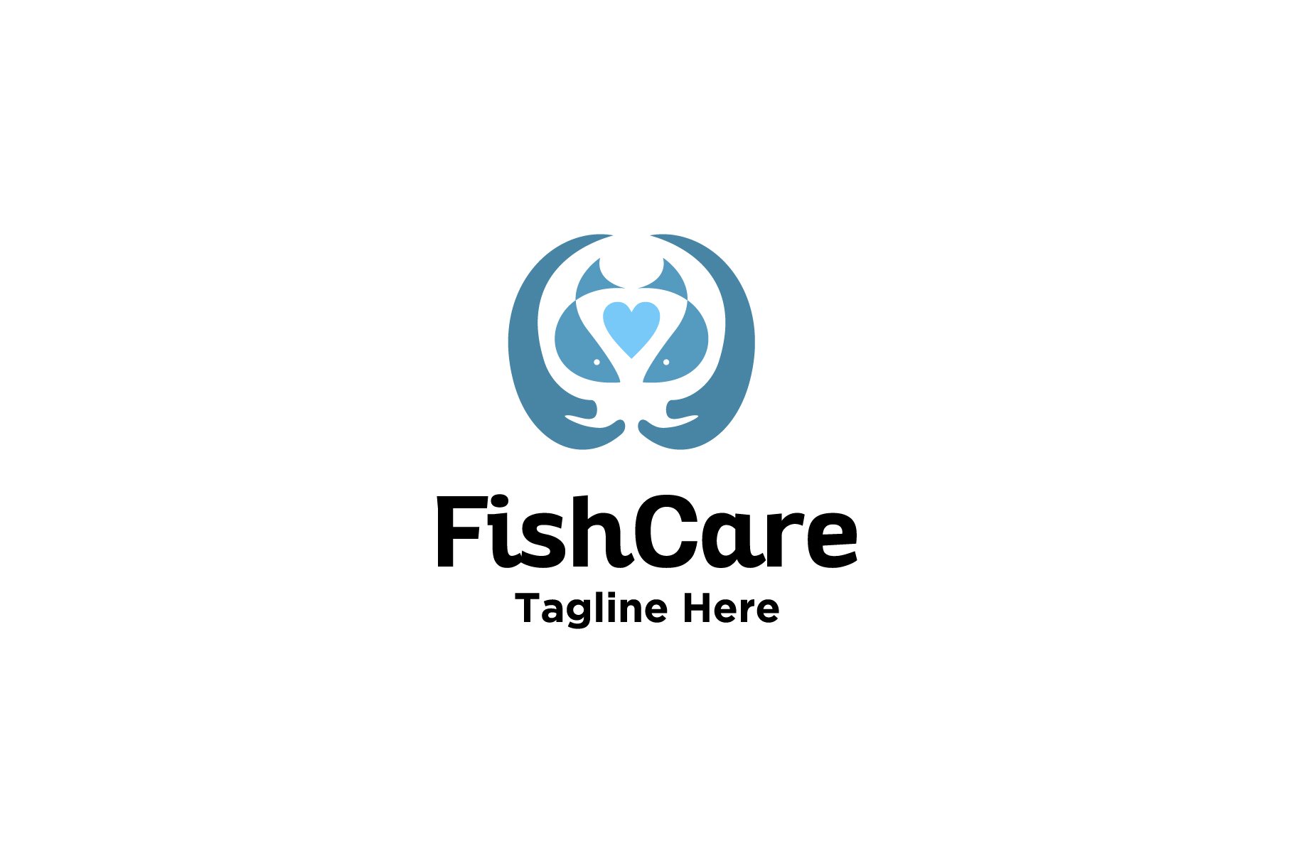 fish care logo (406053) | Logos | Design Bundles