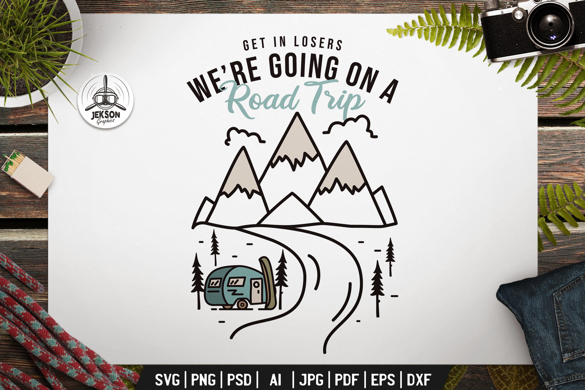 Road Trip Badge Vector Travel Retro Graphic Logo SVG PNG (735220 ...