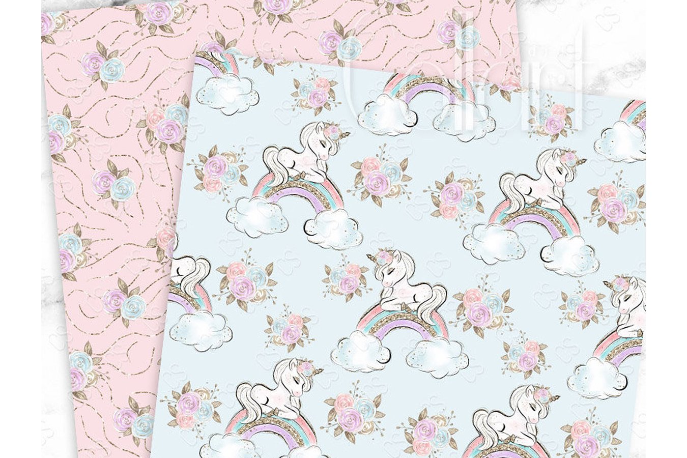 Unicorn Digital Paper, Unicorn Backdrop, Seamless Papers (782293 ...