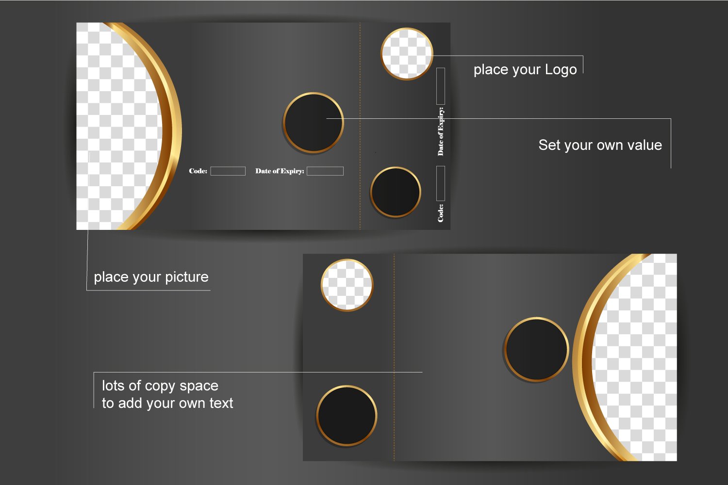 Template - Gift Voucher - Noble Gold (177690) | Card and Invites ...