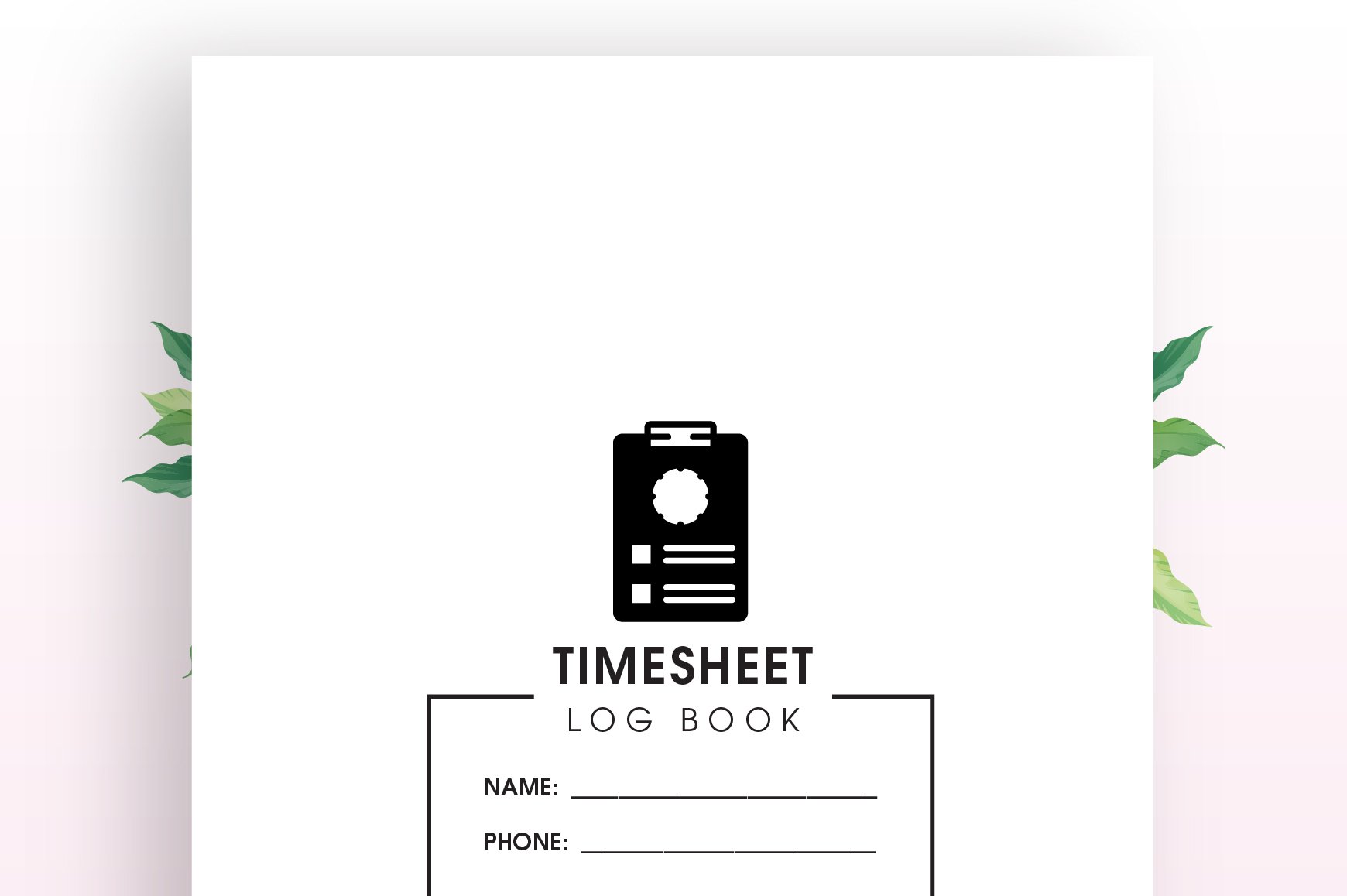 Timesheet Log Book - KDP Interior (850859) | Book Publishing | Design ...