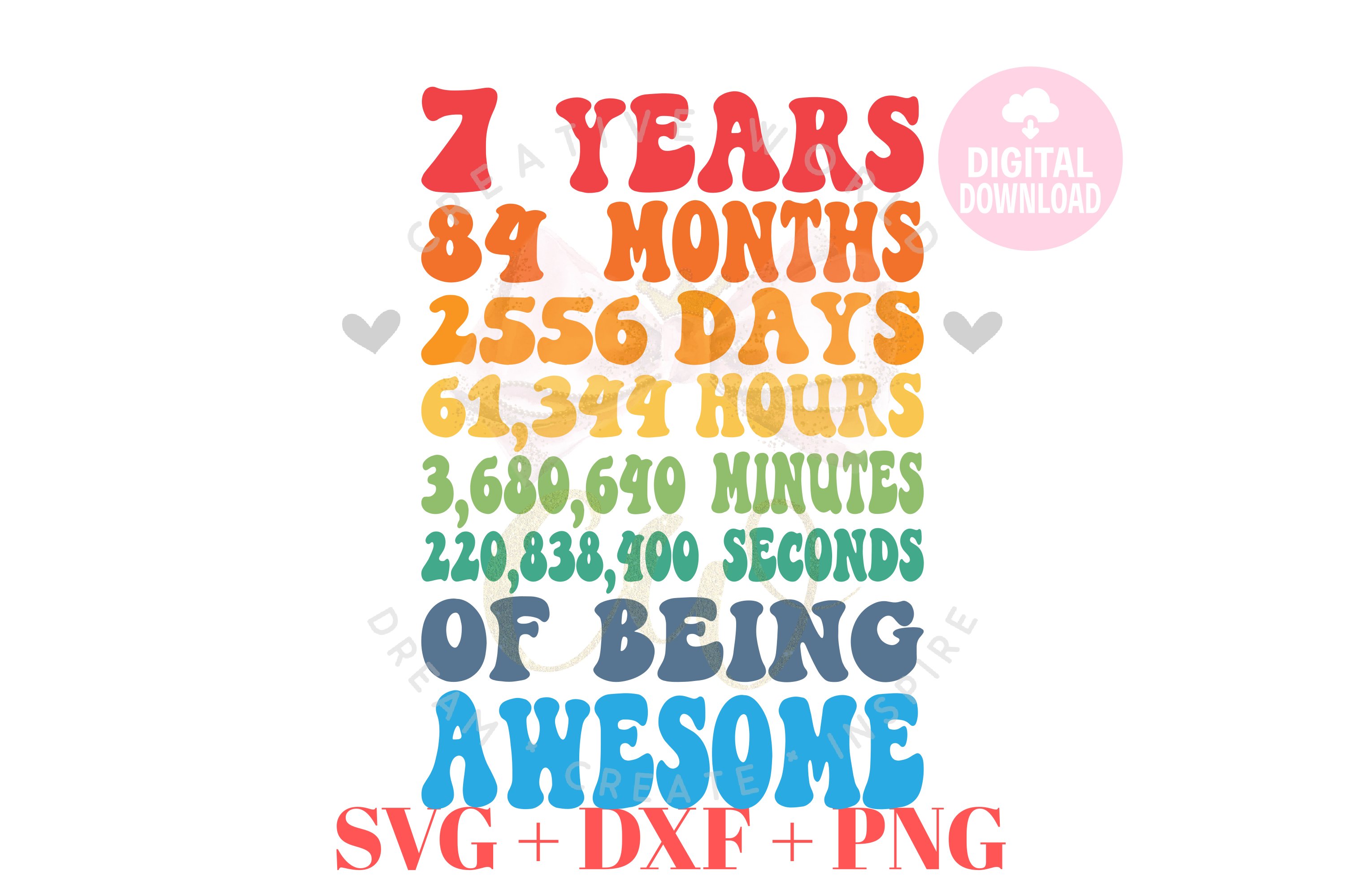 7th Birthday svg |7 Years Birthday svg | Birthday svg (1918245) | SVGs ...