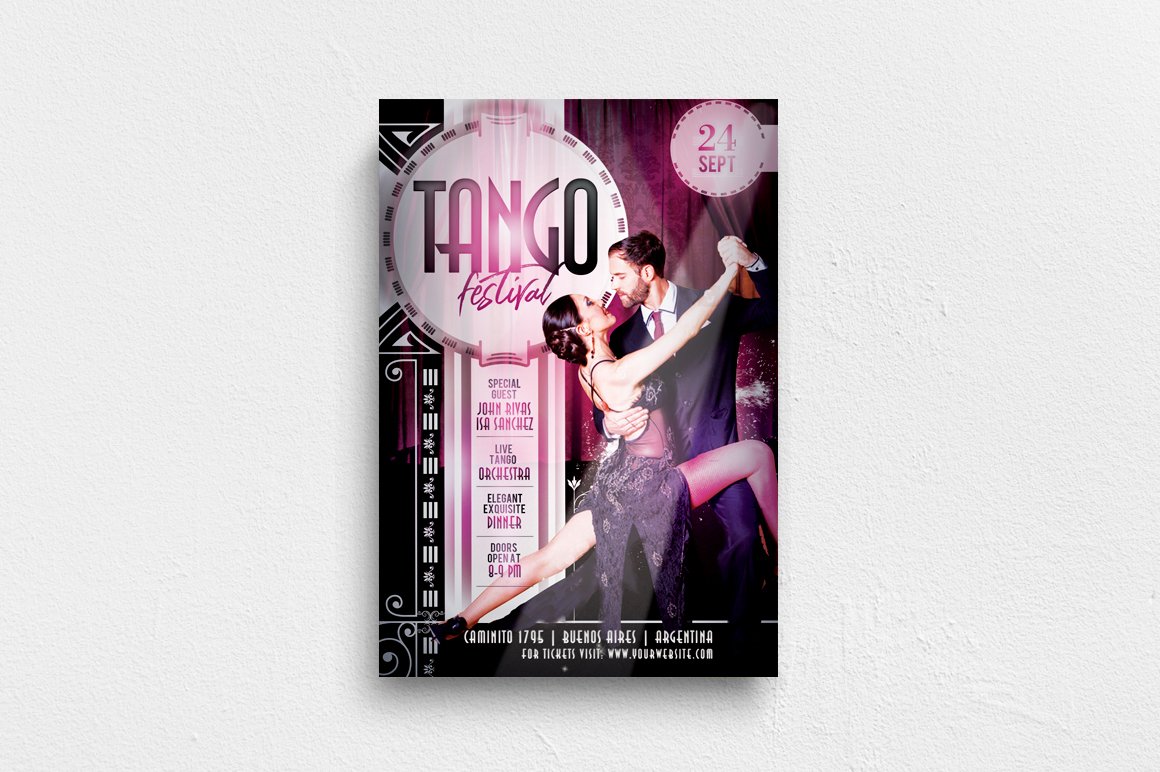 Tango Festival Flyer (211972) | Flyers | Design Bundles