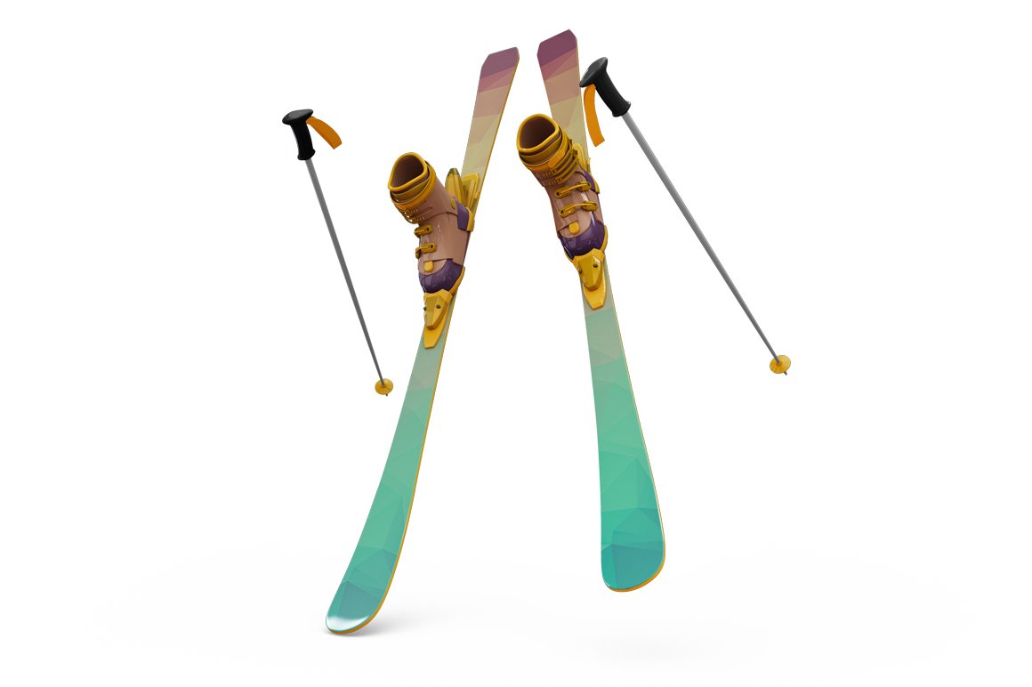 Ski Mockup (72729) | Mockups | Design Bundles