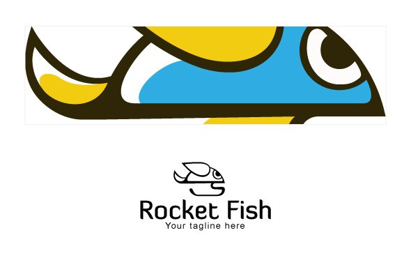 Rocket Fish - Simple Cute Stock Logo Template (25343) | Logos | Design ...