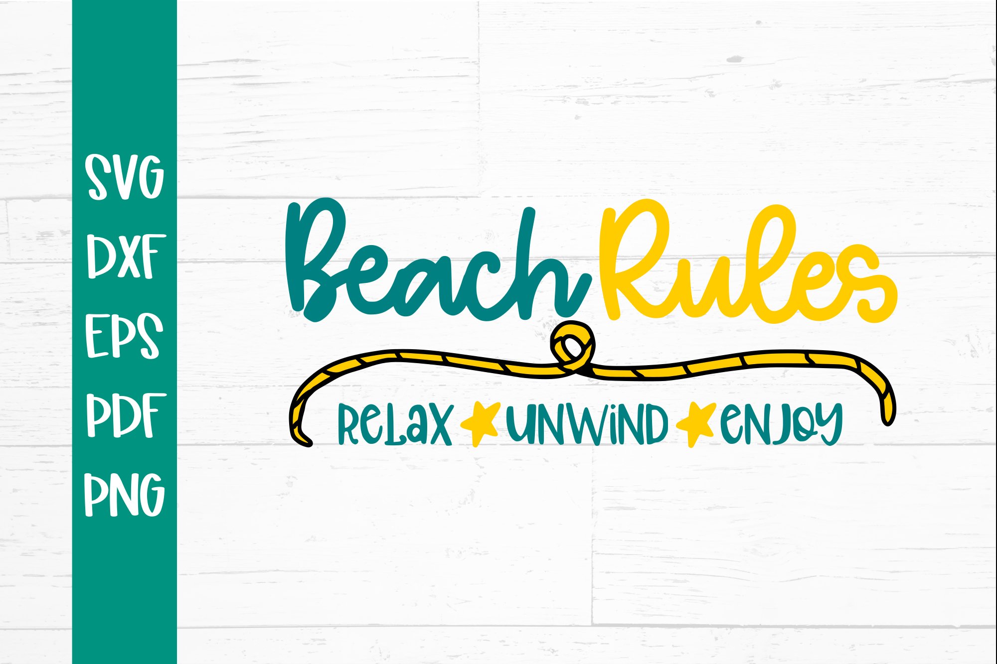 Beach Rules Summer SVG