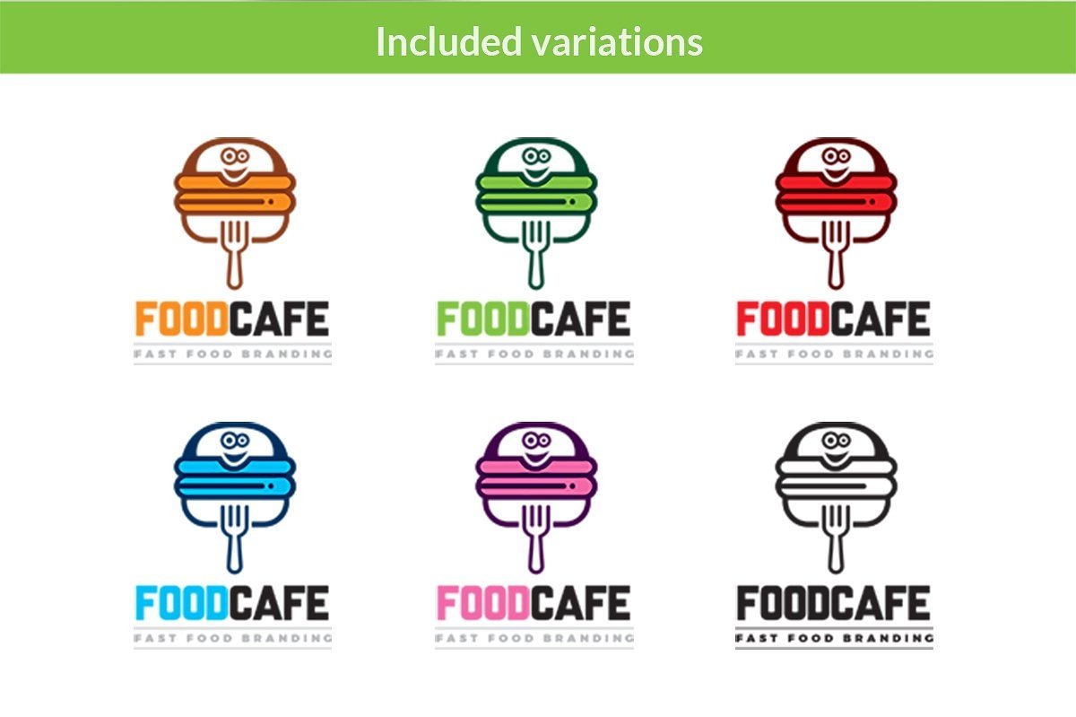 Fast Food Restaurant Logo Template (524301) | Logos | Design Bundles