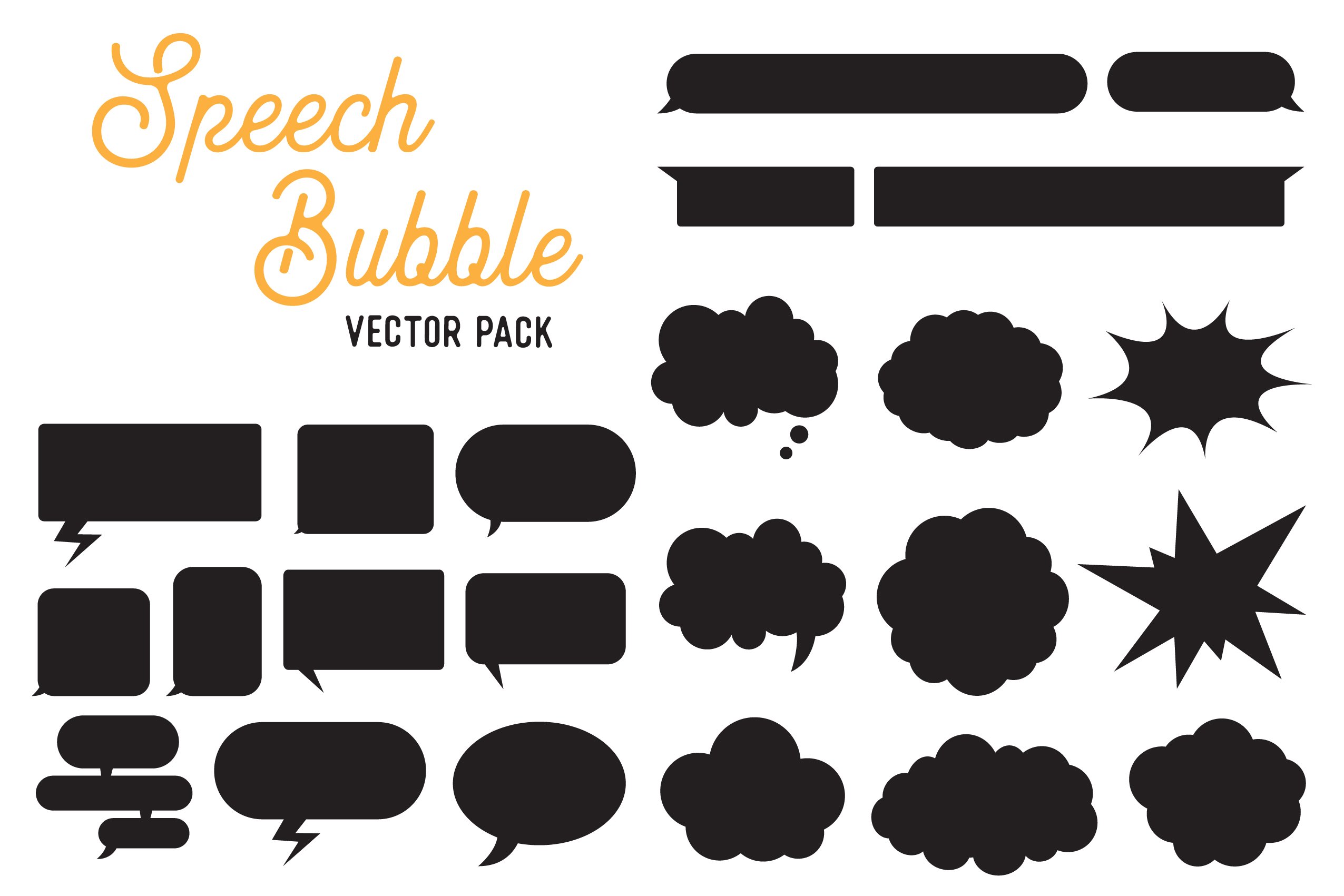 Text Bubble SVG Clipart Design Bundle (273180)