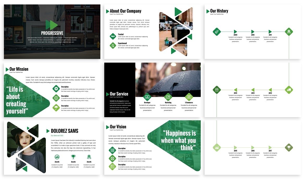 Progressive - Powerpoint Template (331708) | Presentation Templates ...