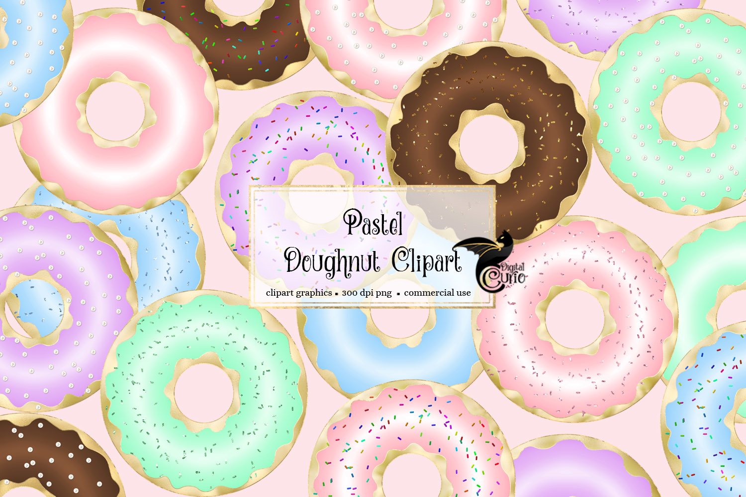 Donut With Sprinkles Clipart