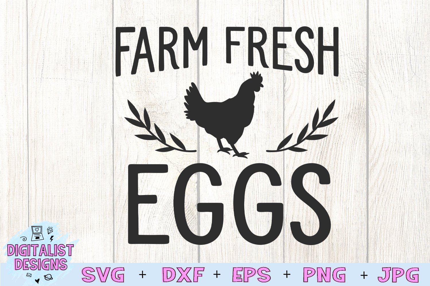 Farm Fresh Eggs SVG |Chicken SVG |Sign SVG | Farmhouse SVG (429721 ...