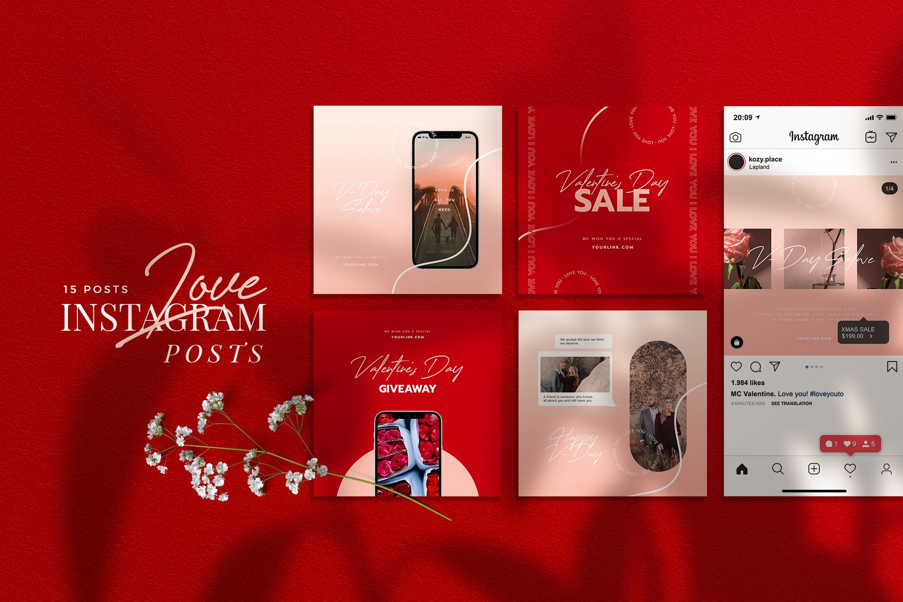 Love Instagram Template (1118388) | Instagram | Design Bundles