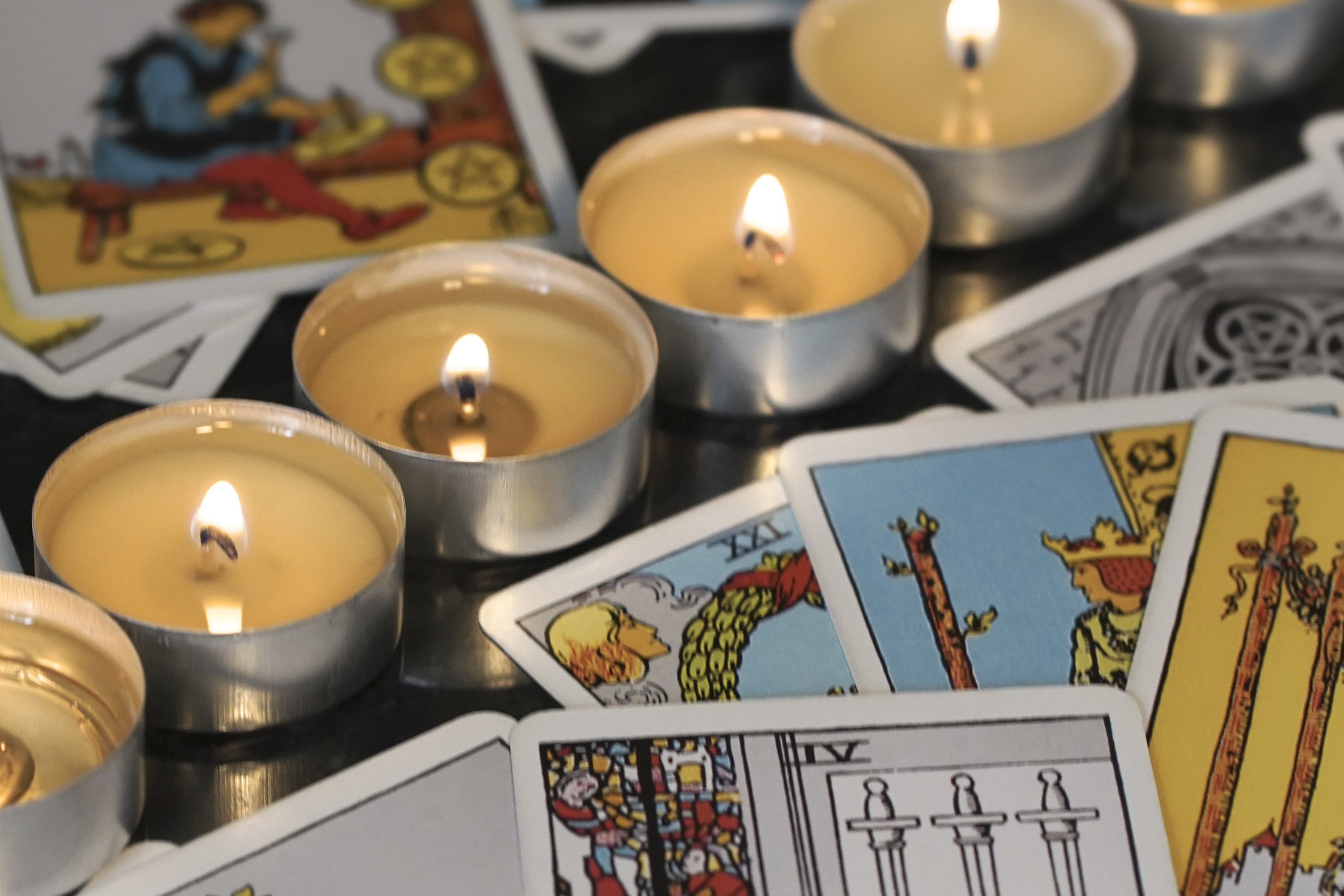ritual with tarot cards (650115) | Conceptual | Design Bundles