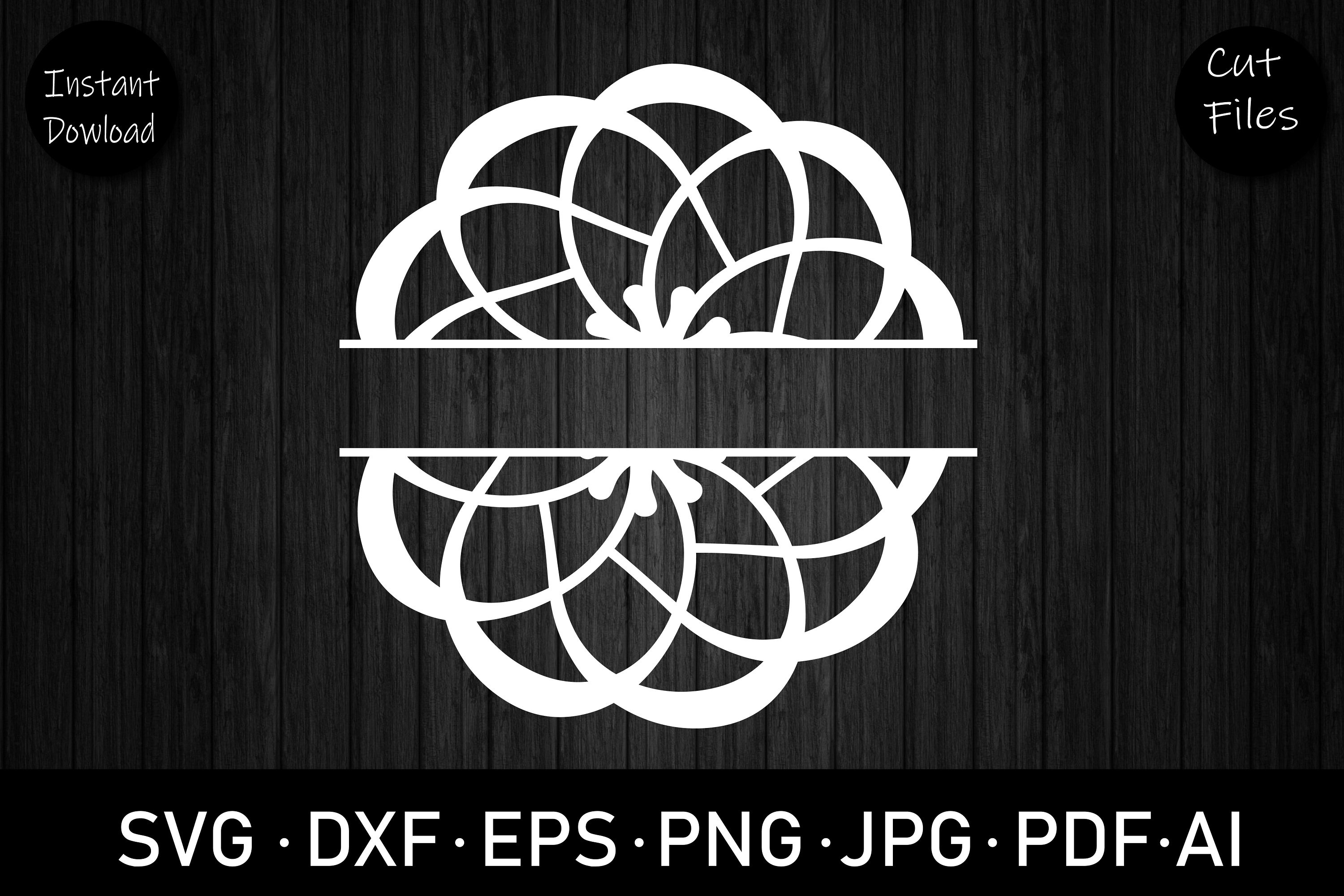 Mandala svg, Mandala split svg, cut file, sublimation, dxf (1224685 ...