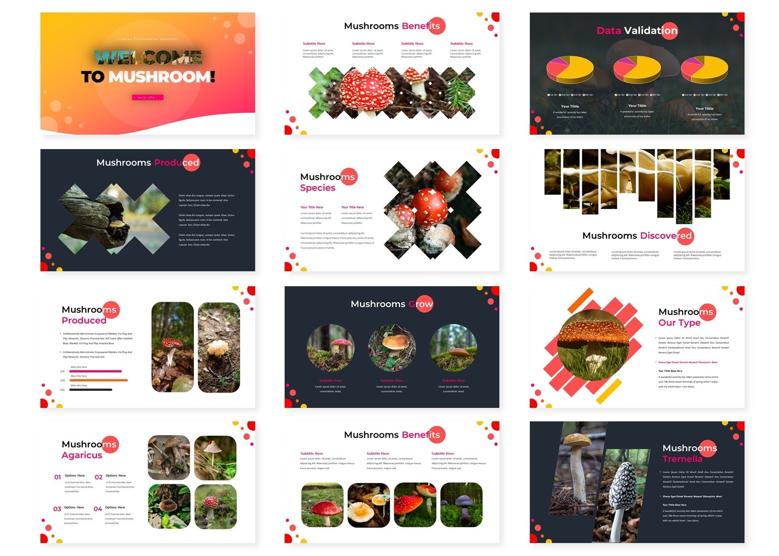 Mushroom - Google Slides Template (339157) | Presentation Templates ...