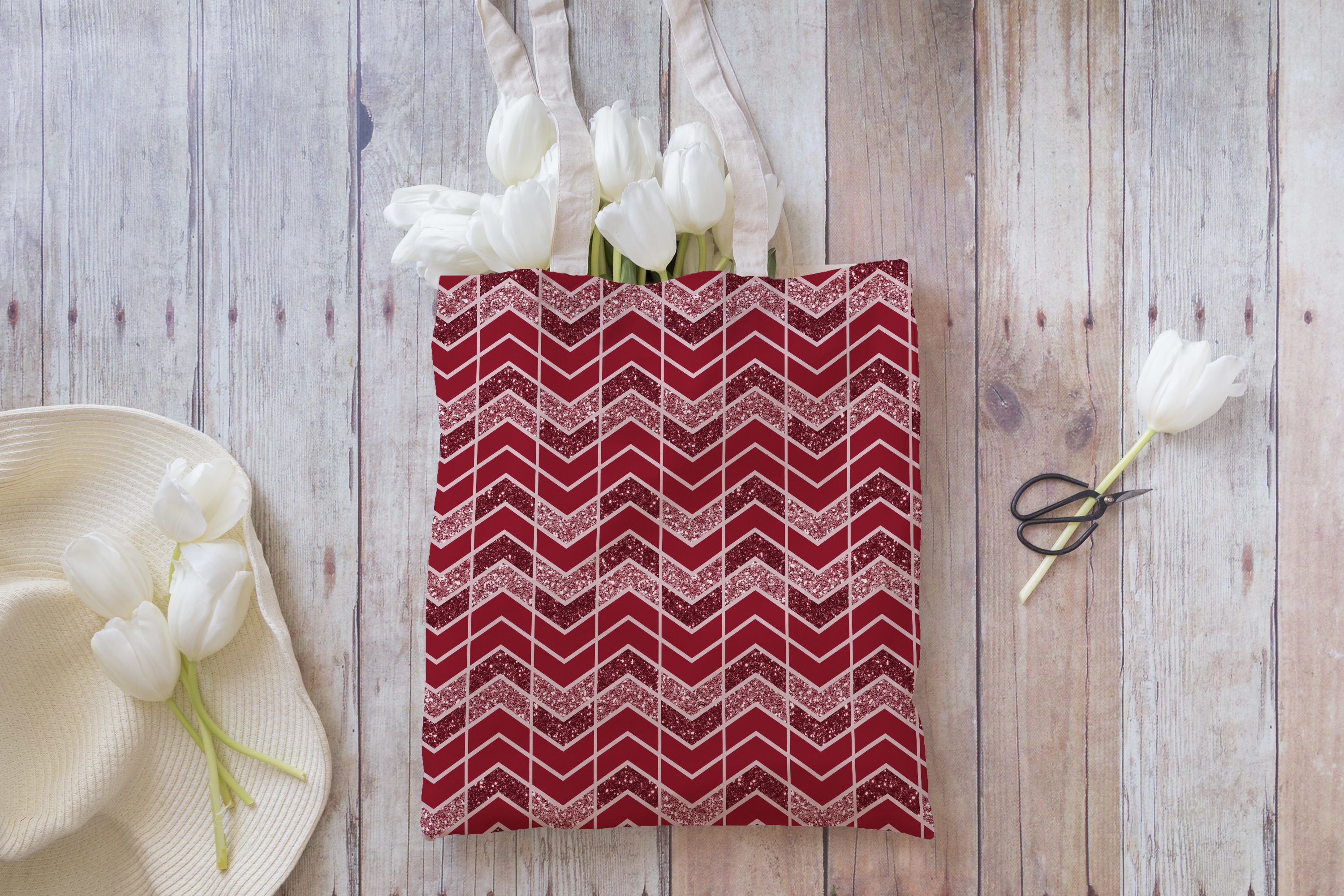 100 Seamless Glitter Geometric Chevron Boho Digital Papers (515735 ...