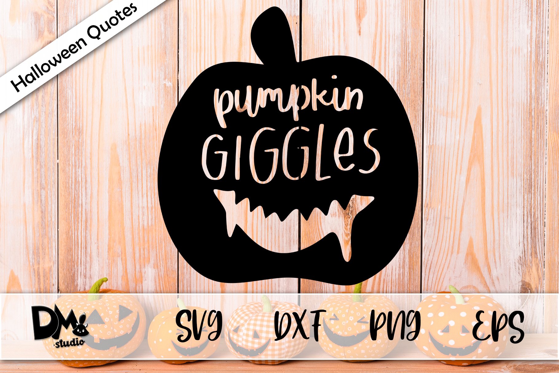 Pumpkin Giggle - Halloween Quotes (300808) | SVGs | Design Bundles