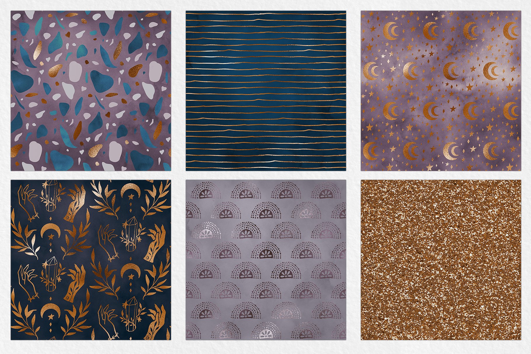 Midnight Magic Digital Paper Pack