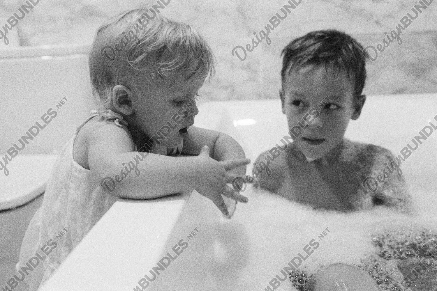 Bath with witness (915908) | People | Design Bundles