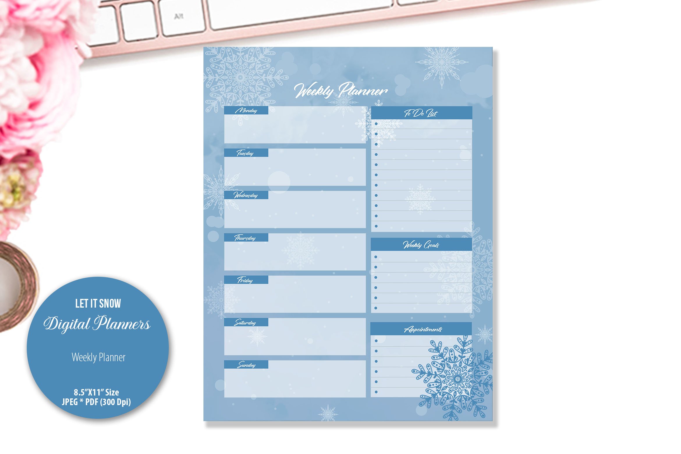 Let It Snow Digital Planner