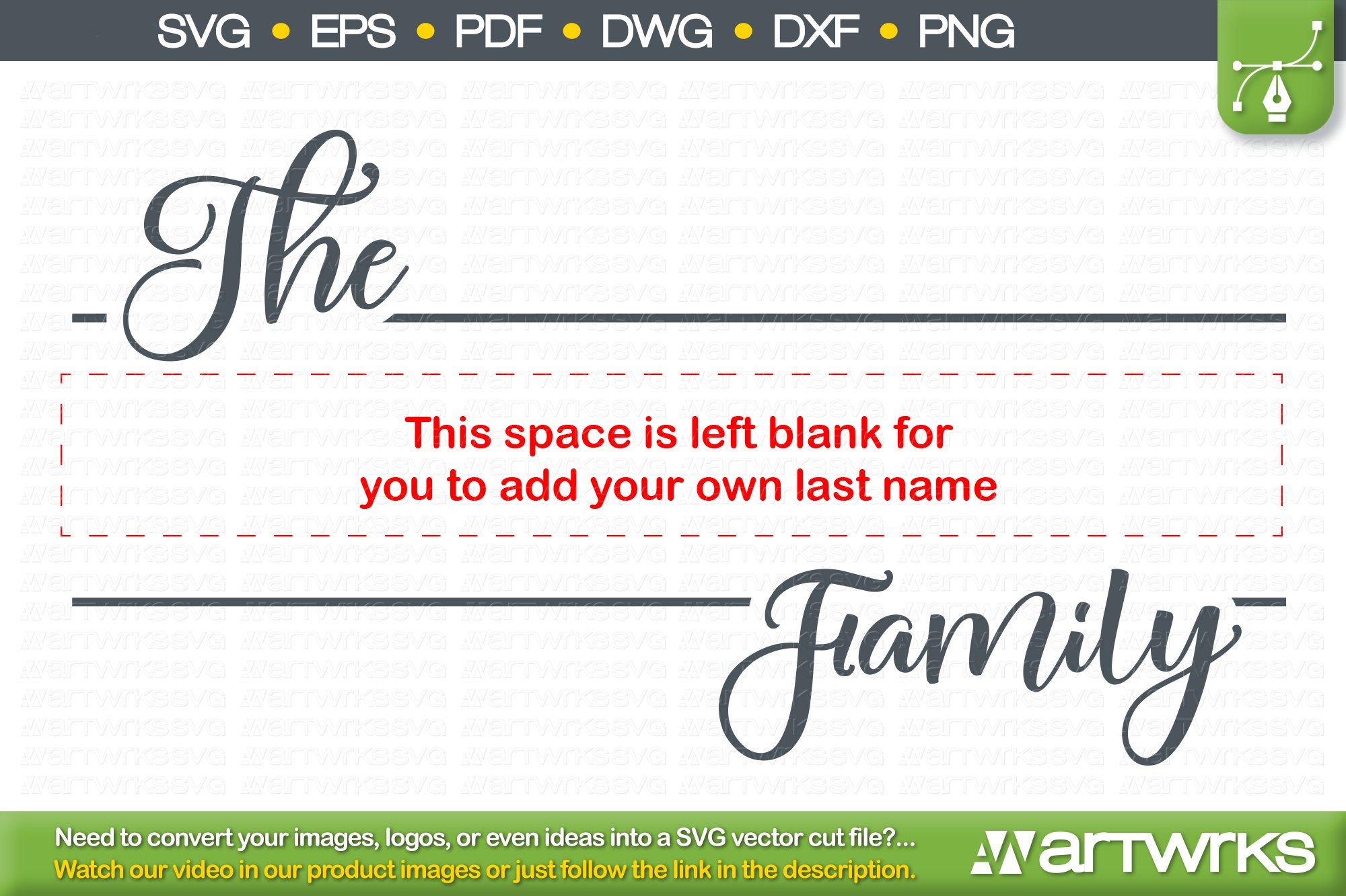 Last name SVG letter monogram SVG Bonus Font by Artworks SVG (1107542 ...