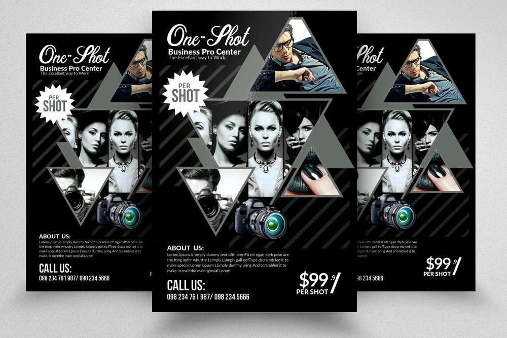 Photography Shop Flyer Template (52113) | Flyers | Design Bundles