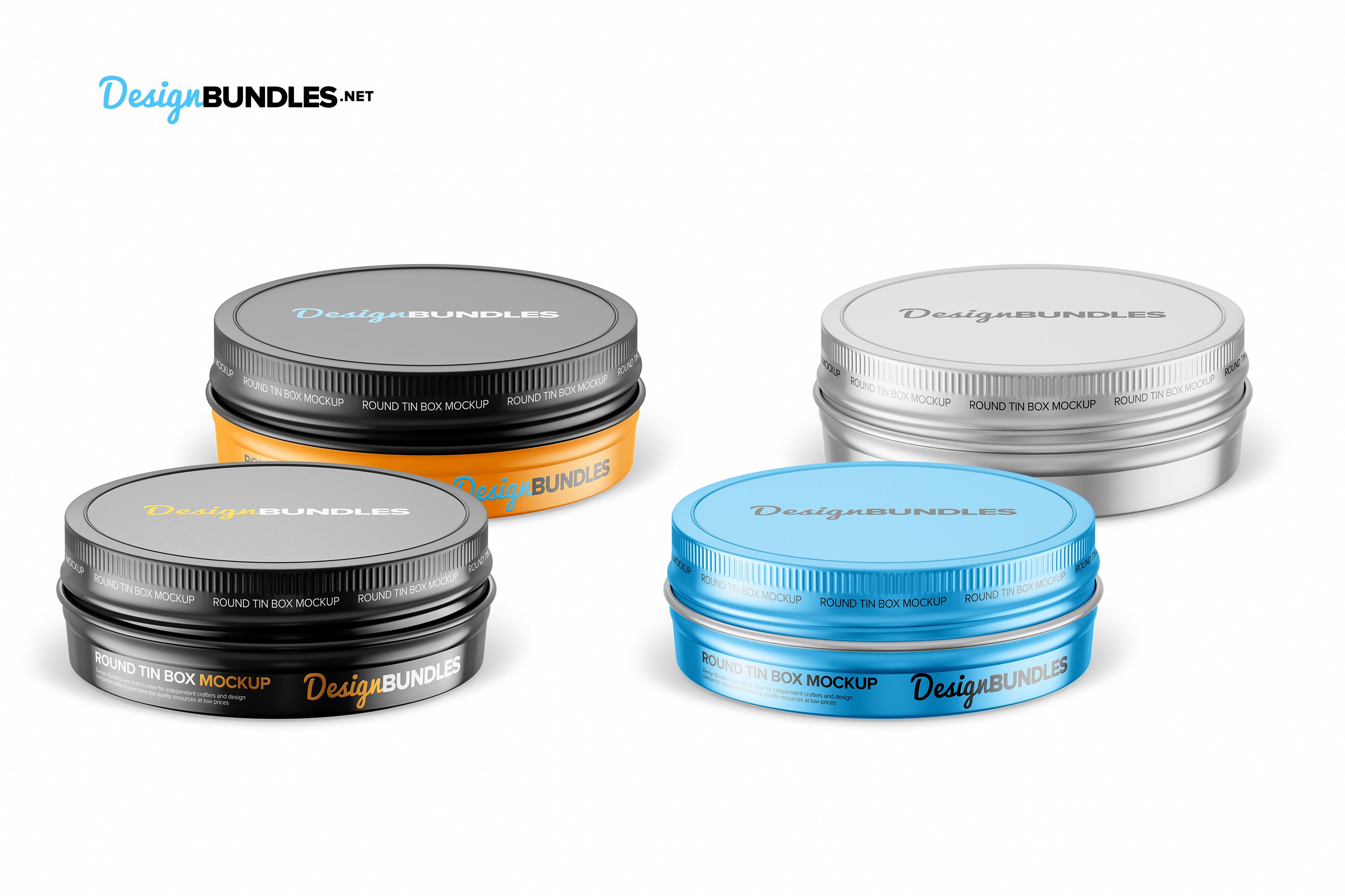 Round Tin Box Mockups