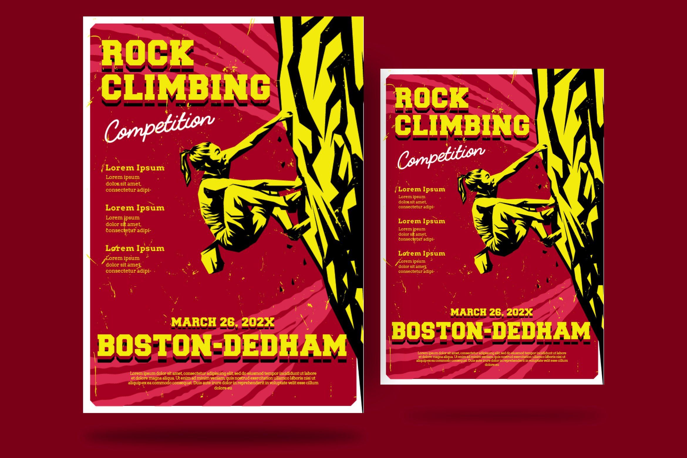 Rock Climbing Flyer (320420) | Flyers | Design Bundles