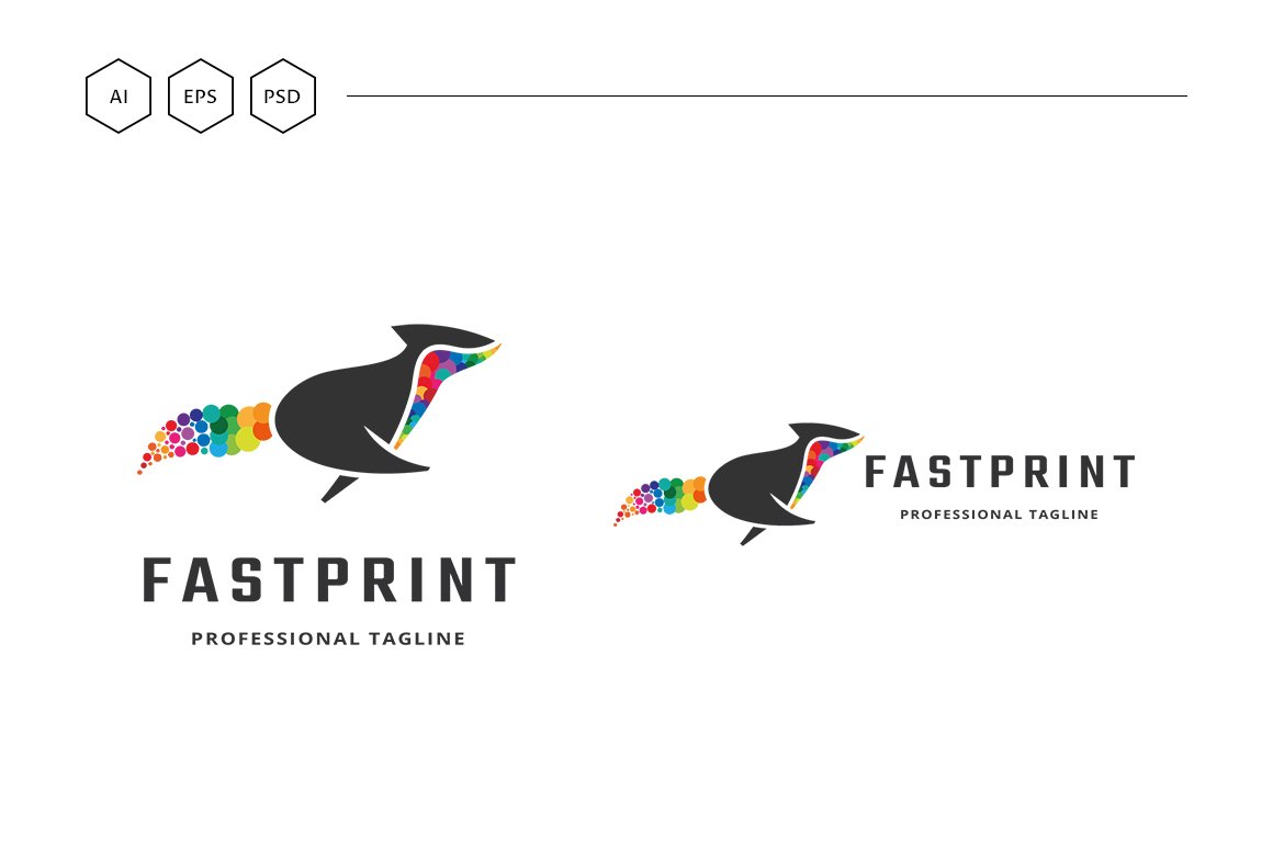 Fast Print Logo (672345) | Logos | Design Bundles