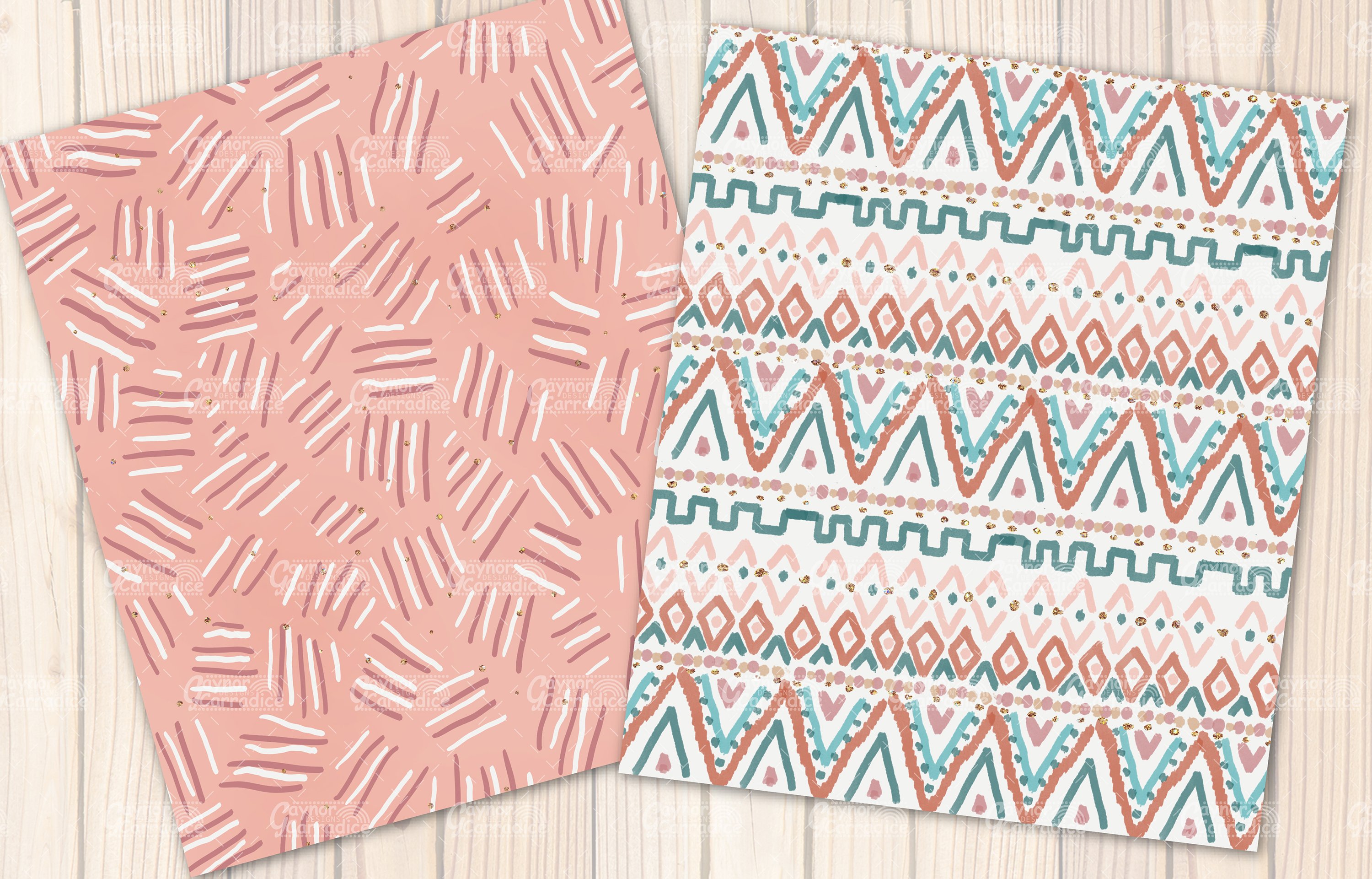 Boho Beach - Seamless pattern bundle (542861) | Backgrounds | Design ...