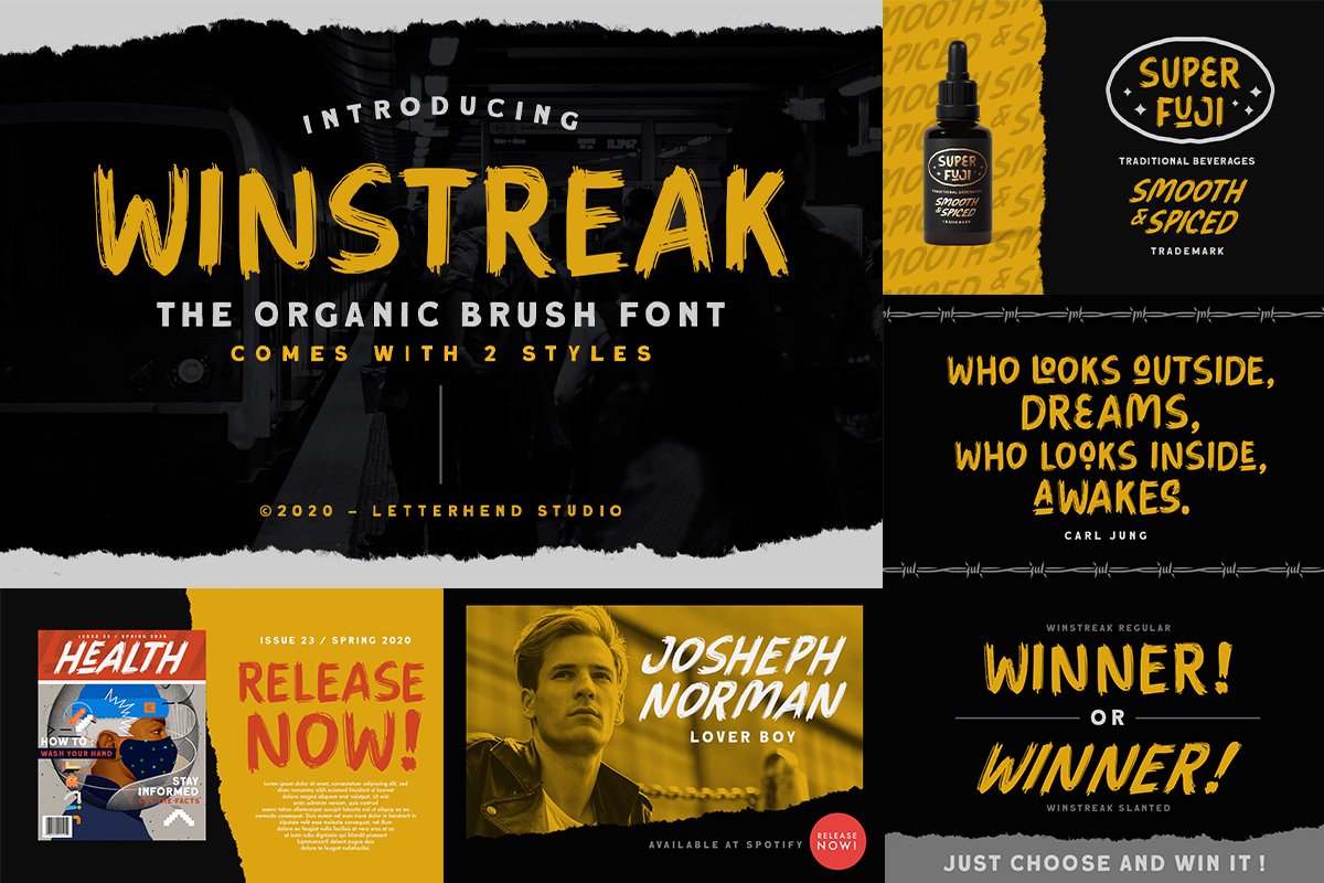 Textured Font Bundle (12108) | Packs / Bundles | Font Bundles