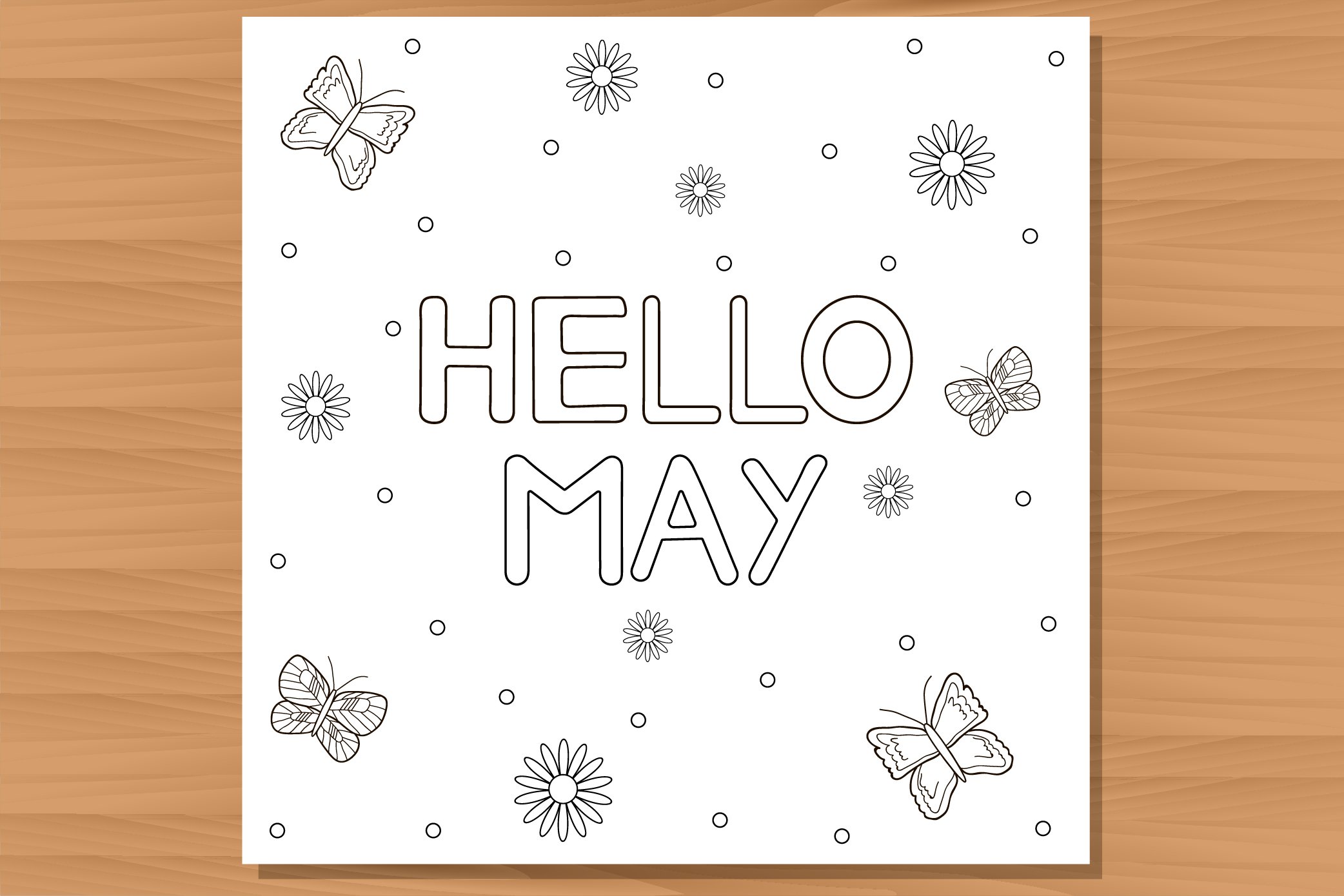 Spring cards. Coloring pages. (481692) | SVGs | Design Bundles