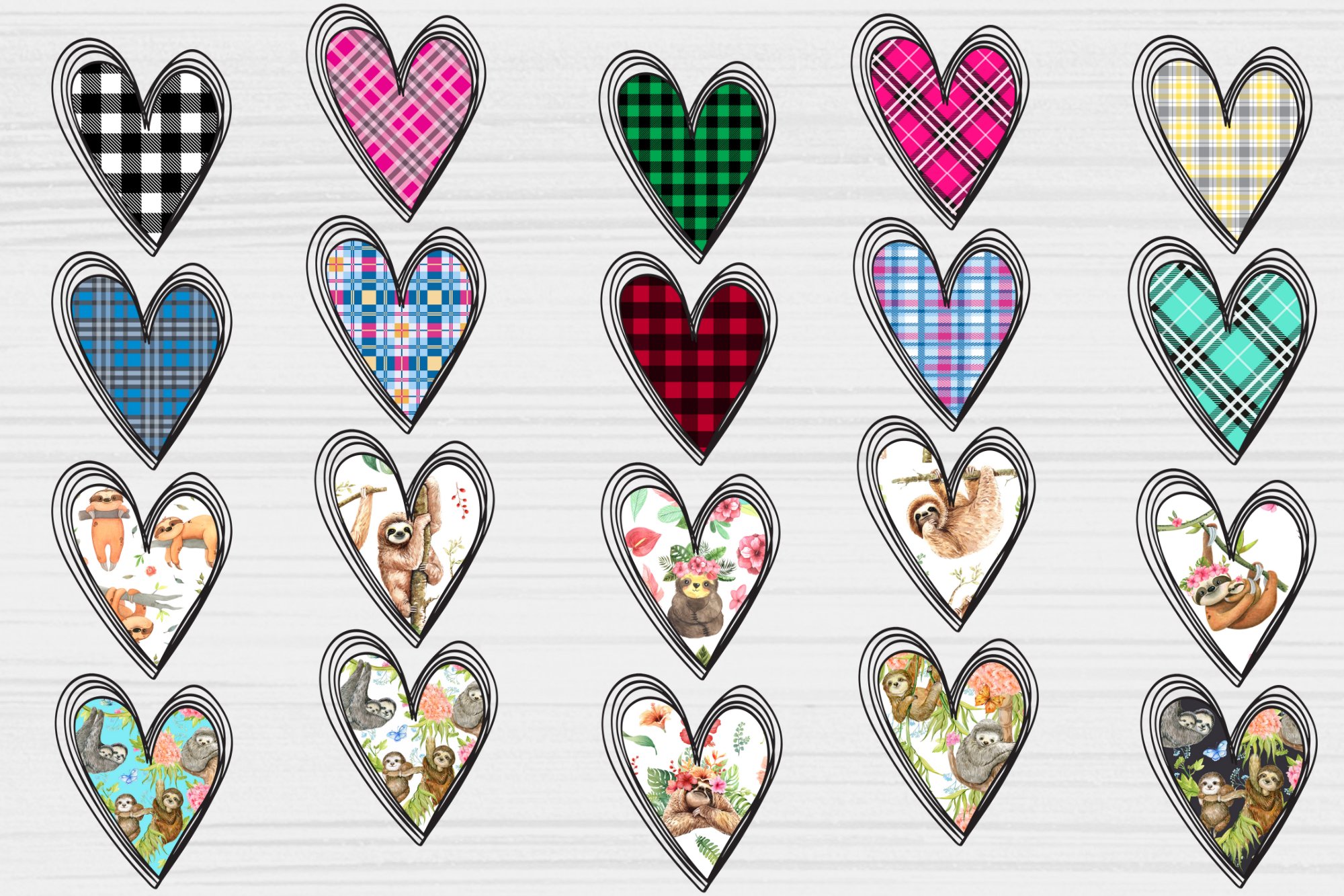 200 Hearts for sublimation, Heart Sublimation 300 dpi files (1131830 ...