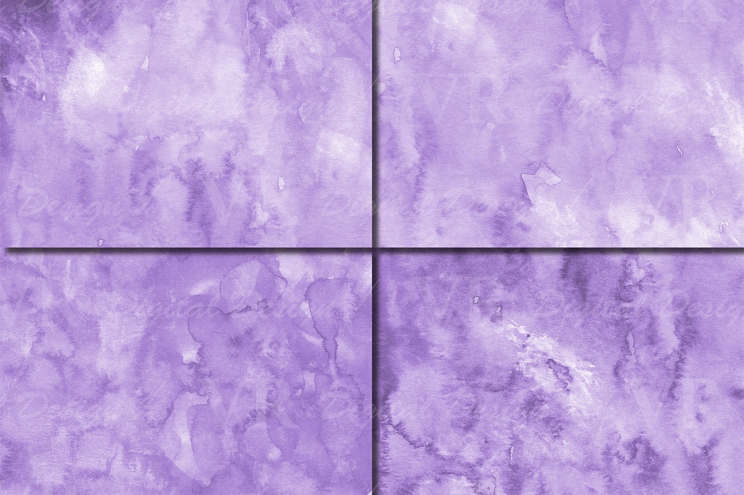 Lavender Watercolor Digital Paper / Handpainted textures (734874 ...