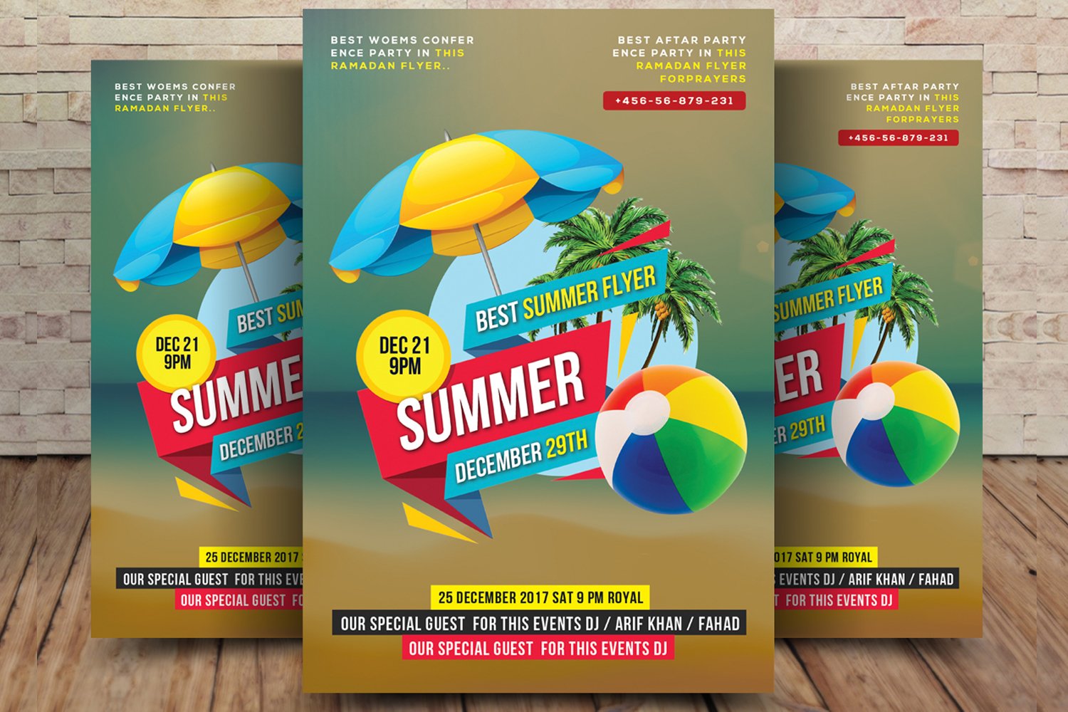 Summer Cool Down Party - Club Flyer (216810) | Flyers | Design Bundles